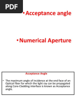 Acceptance Angle and Numerical Aperture | PDF