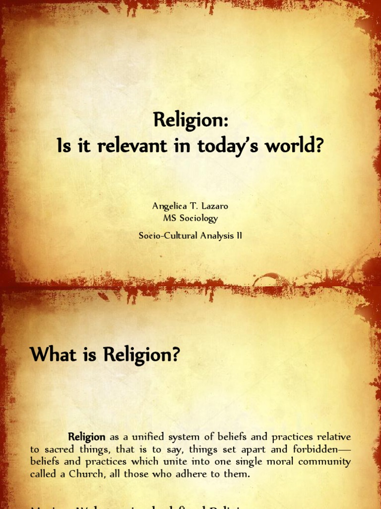 Understanding Religion as a Social Institution | PDF | Émile Durkheim ...