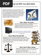 Good Habits Vs Bad Habits Worksheet For Grade 1-8 | PDF