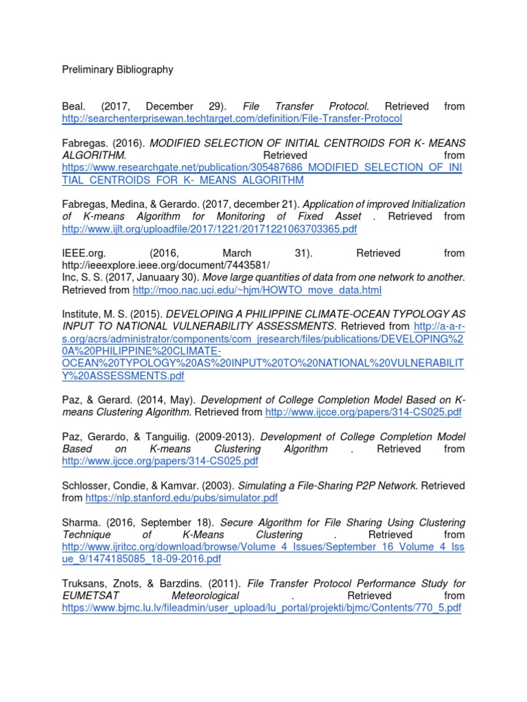 Preliminary Bibliography | PDF | Cluster Analysis | Information ...