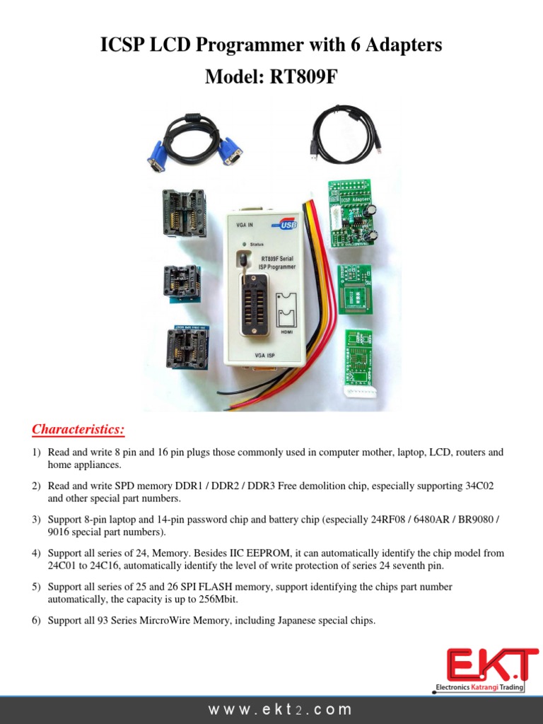 41 Programmer Isp RT809F PDF | PDF | Electrical Connector | Usb