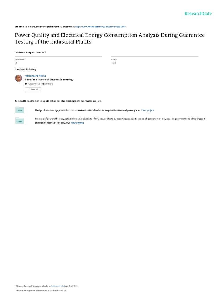 Power Quality | PDF | Electric Power | International Electrotechnical ...