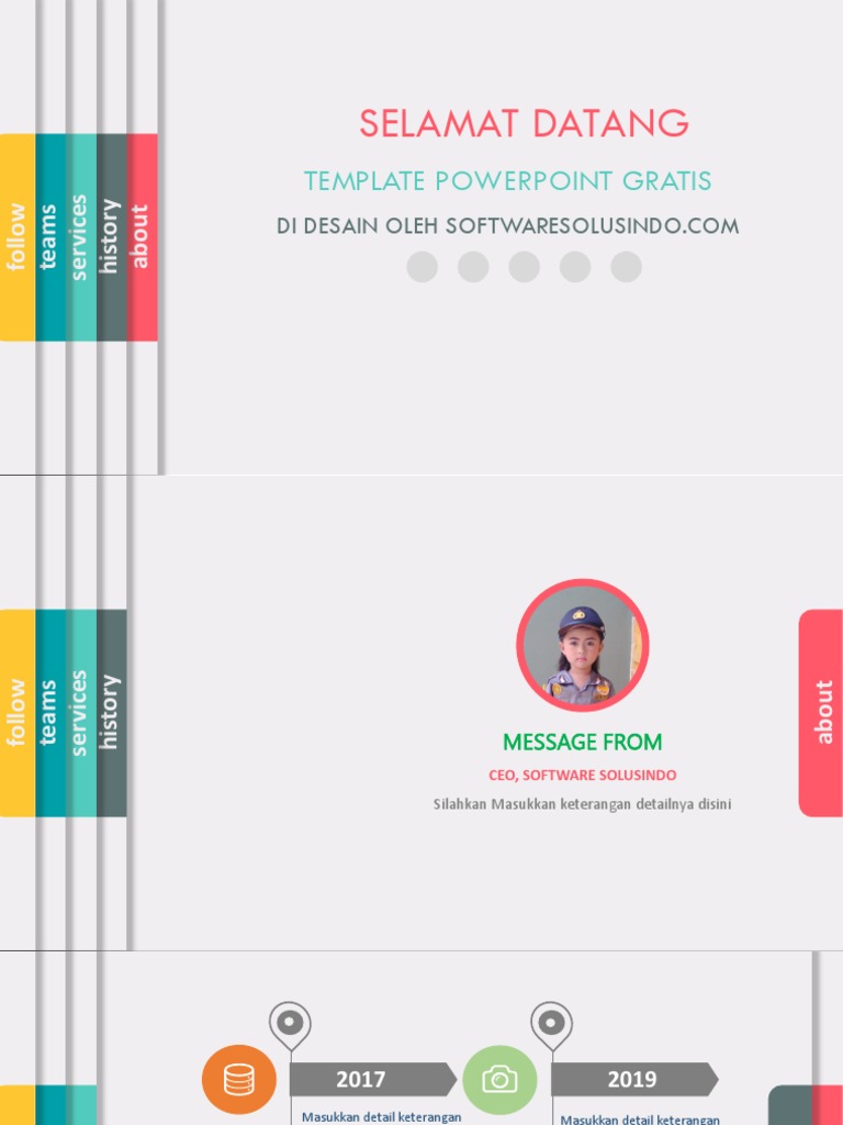 Selamat Datang: Template Powerpoint Gratis | Download Free PDF | Business