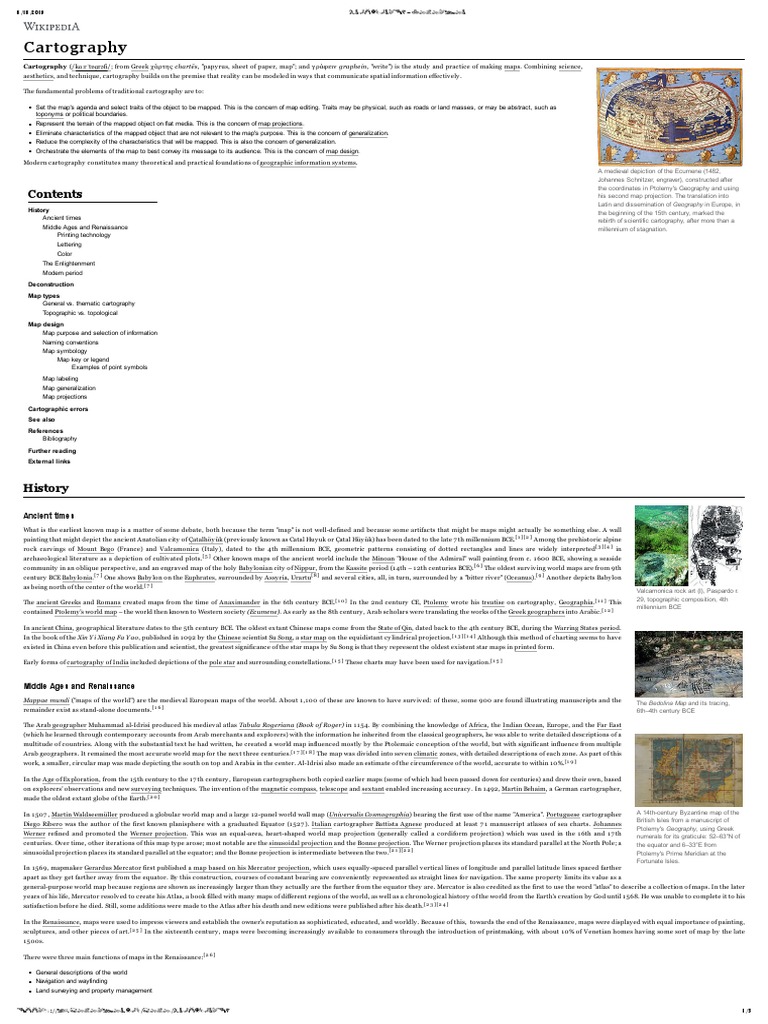 Cartography - Wikipedia | PDF | Cartography | Map