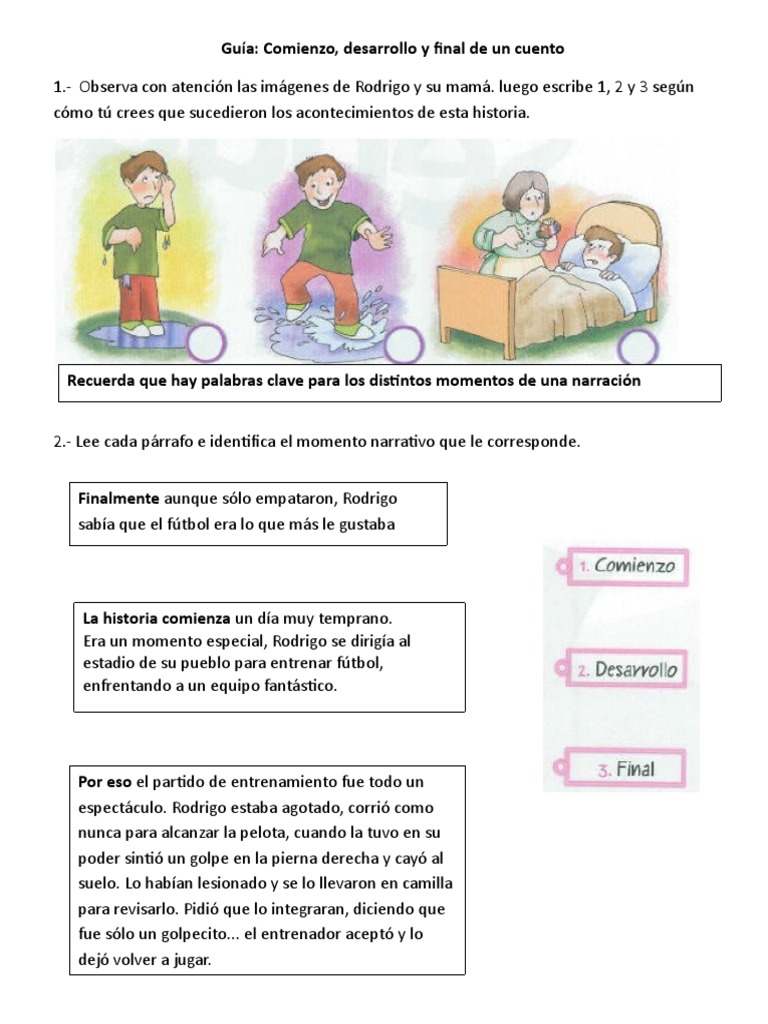 Ordenar La Secuencia de Un Cuento | PDF