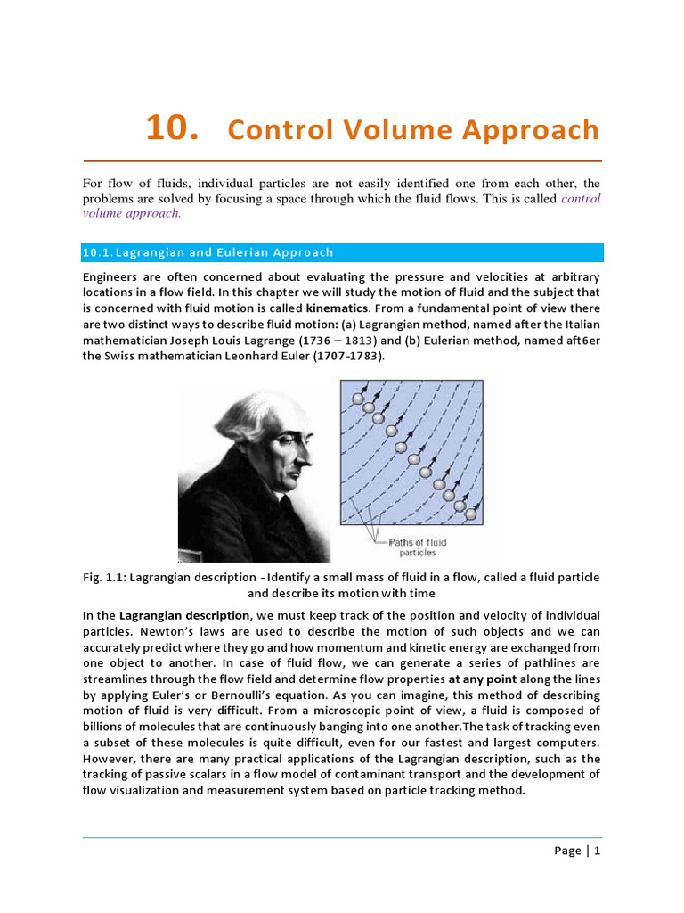 Control Volume | PDF | Continuum Mechanics | Lagrangian Mechanics
