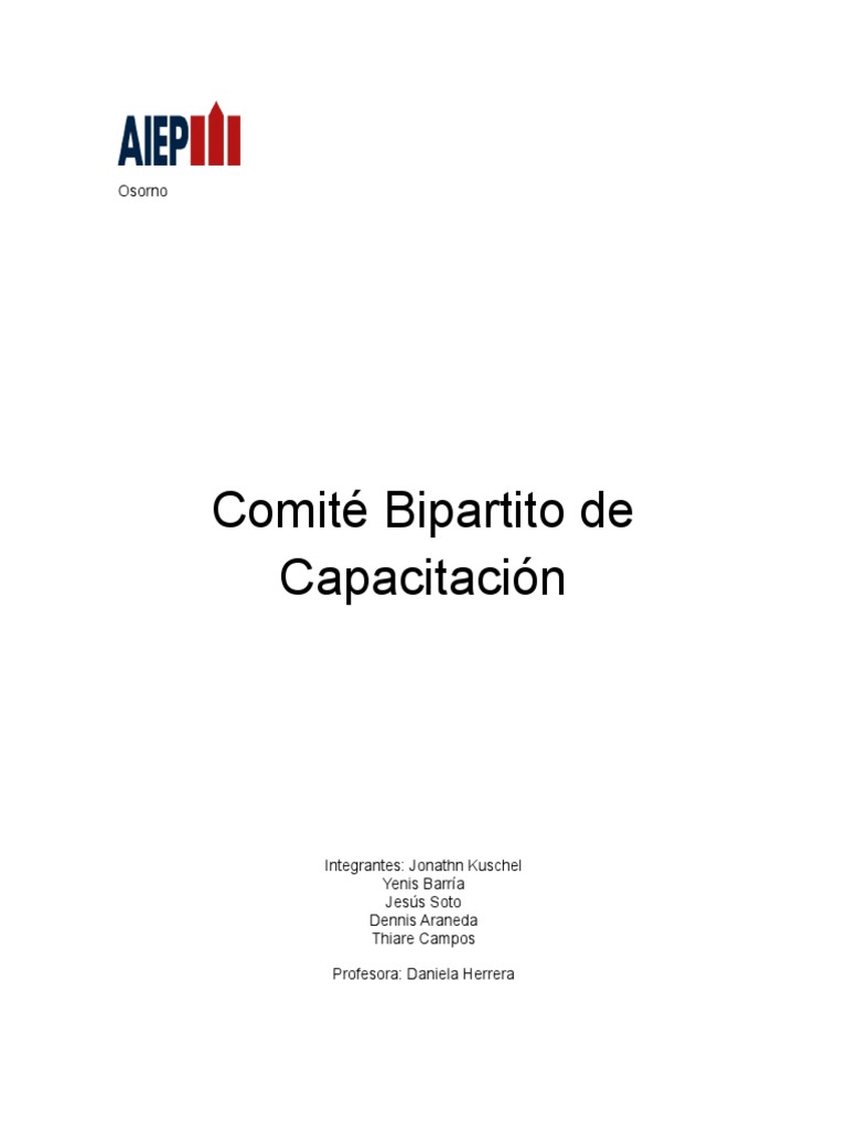 Comité Bipartito | PDF | Evaluación | Diseño