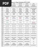 1st Grade Daily Schedule | PDF