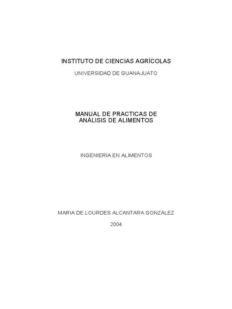 Manual de Análisis de Alimentos | Descargar gratis PDF | Alimentos | Incineración