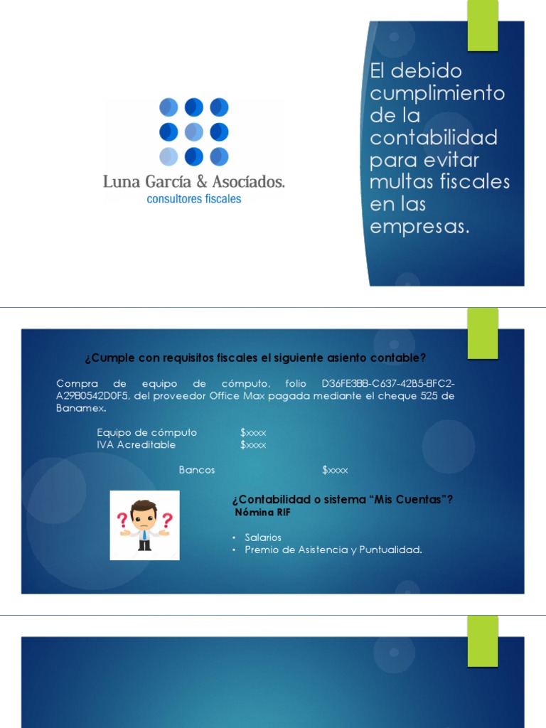 Multas Fiscales en Las Empresas | PDF | Regulación | Contabilidad