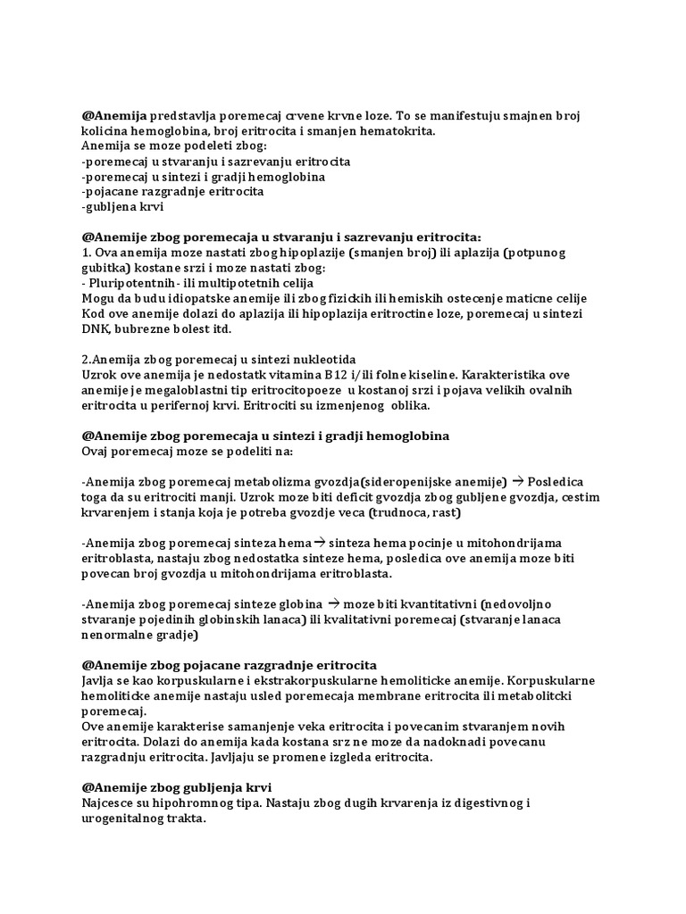Patofiza Skripta | PDF