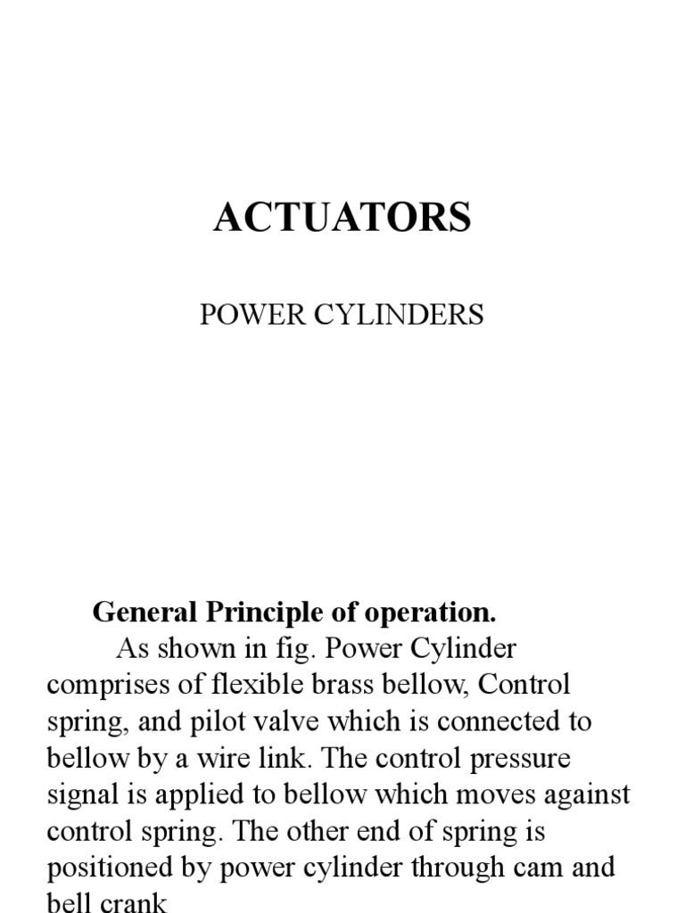 02 Actuators Power Cylinder | PDF
