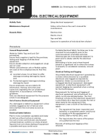 JSA Electrical | PDF | Electrician | Prevention