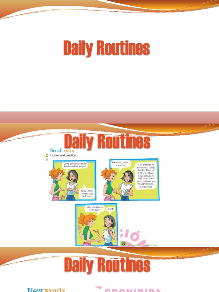 Daily Routines | PDF