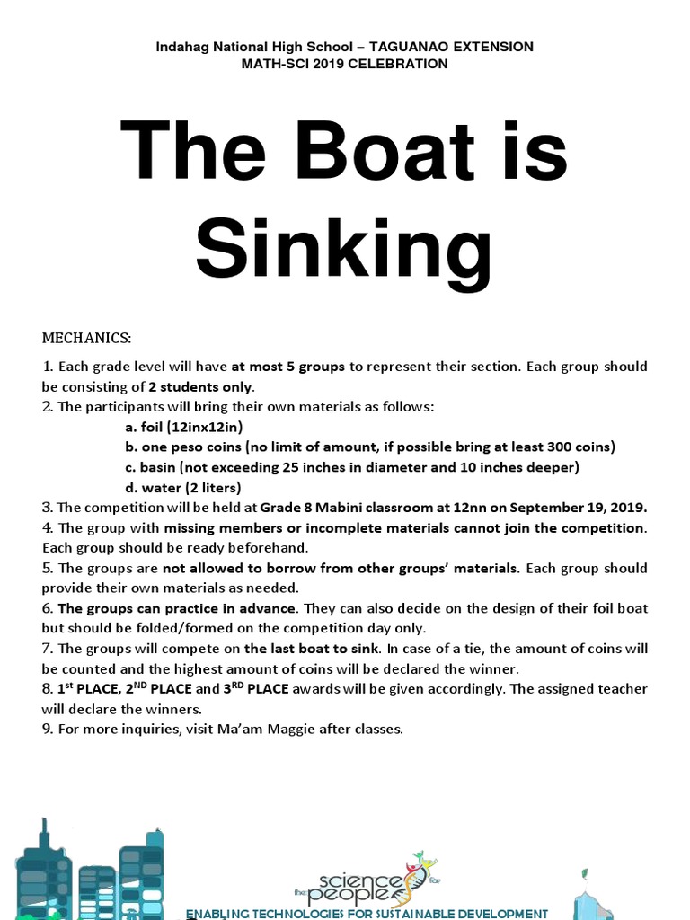 The Boat Is Sinking: Indahag National High School - Taguanao Extension ...
