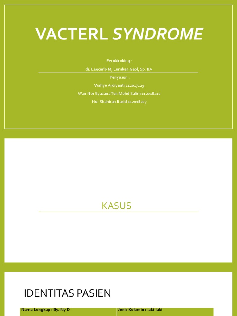 Atresia Syndrome Vacterl | PDF