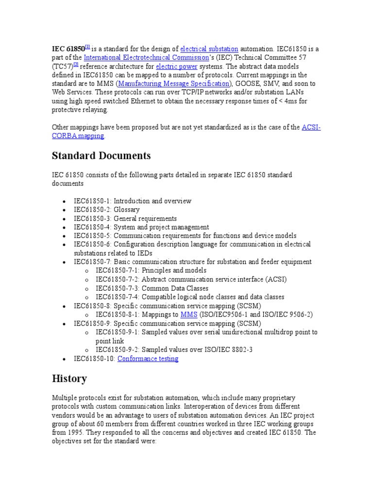 Iec 61850 | PDF | Internet Protocol Suite | Computer Data