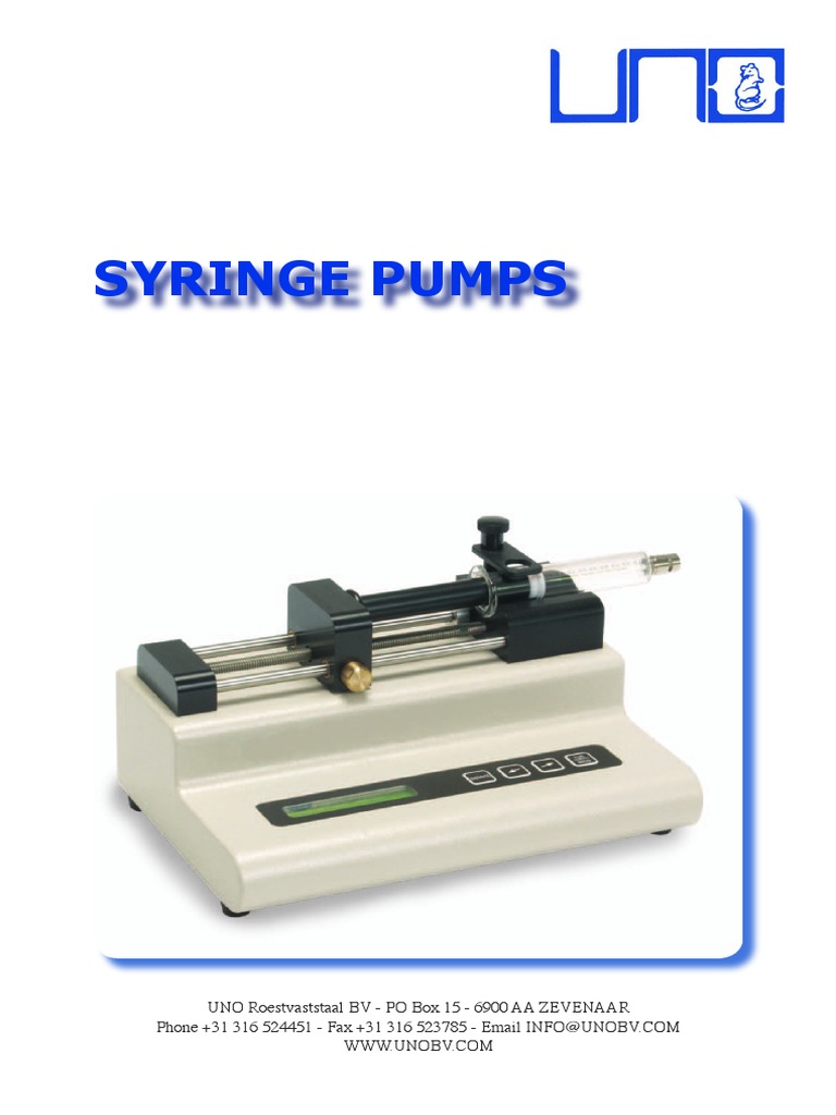 Syringe Pumps v2 | PDF | Intravenous Therapy | Syringe
