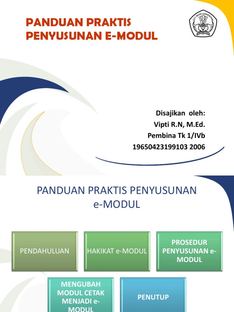 Panduan Penyusunan E-Modul | PDF