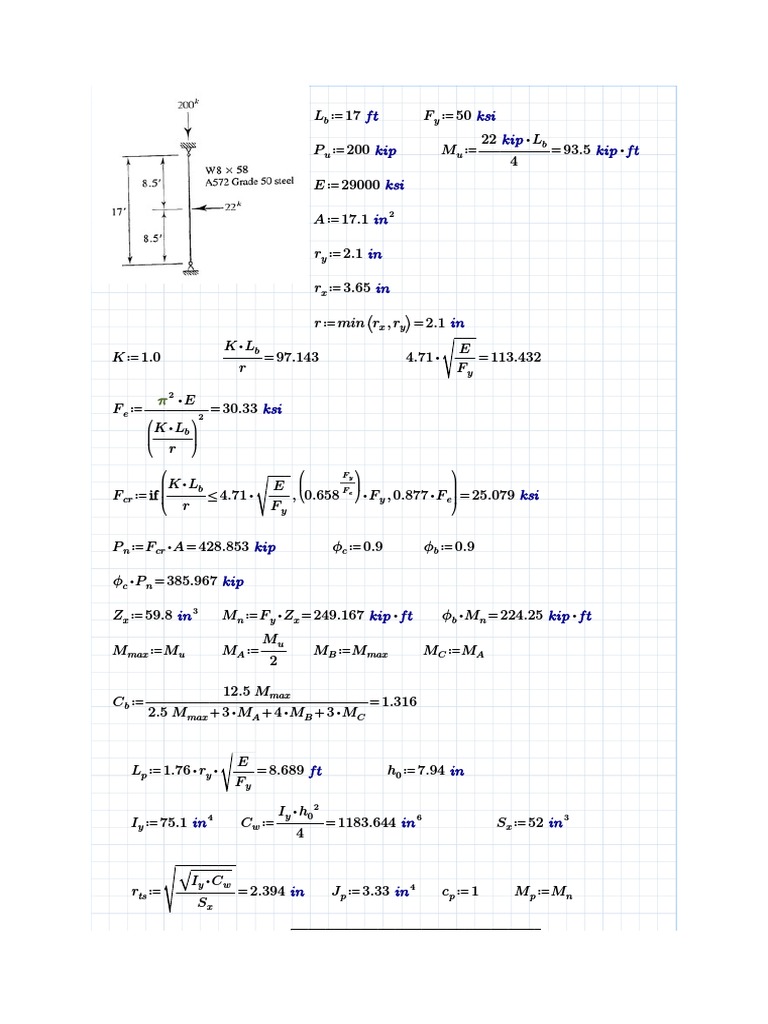 Structural Analysis Calculations Summary | PDF