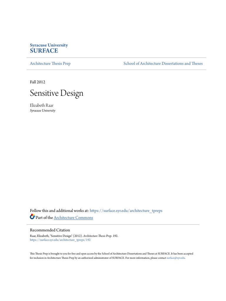 Sensitive Design | PDF | Autism Spectrum | Autism