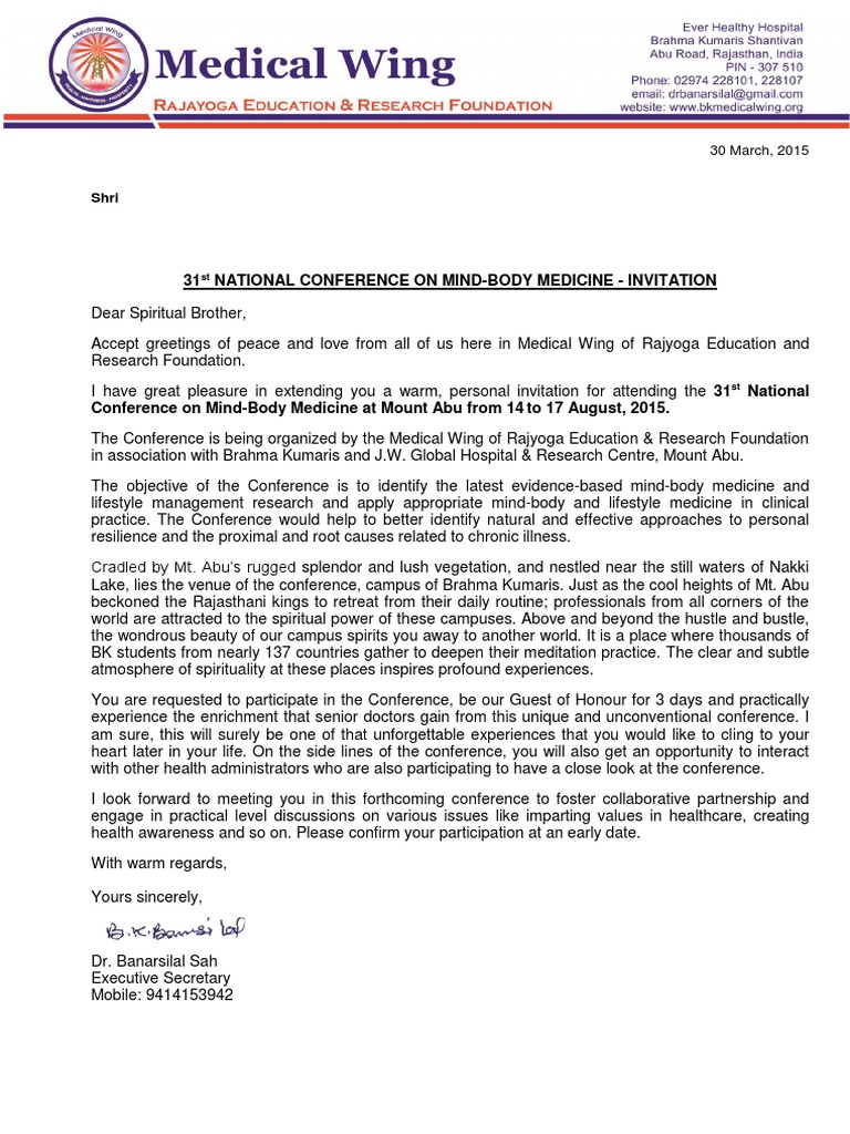 Sample VIP Invitation | PDF | Medicine | Health Care