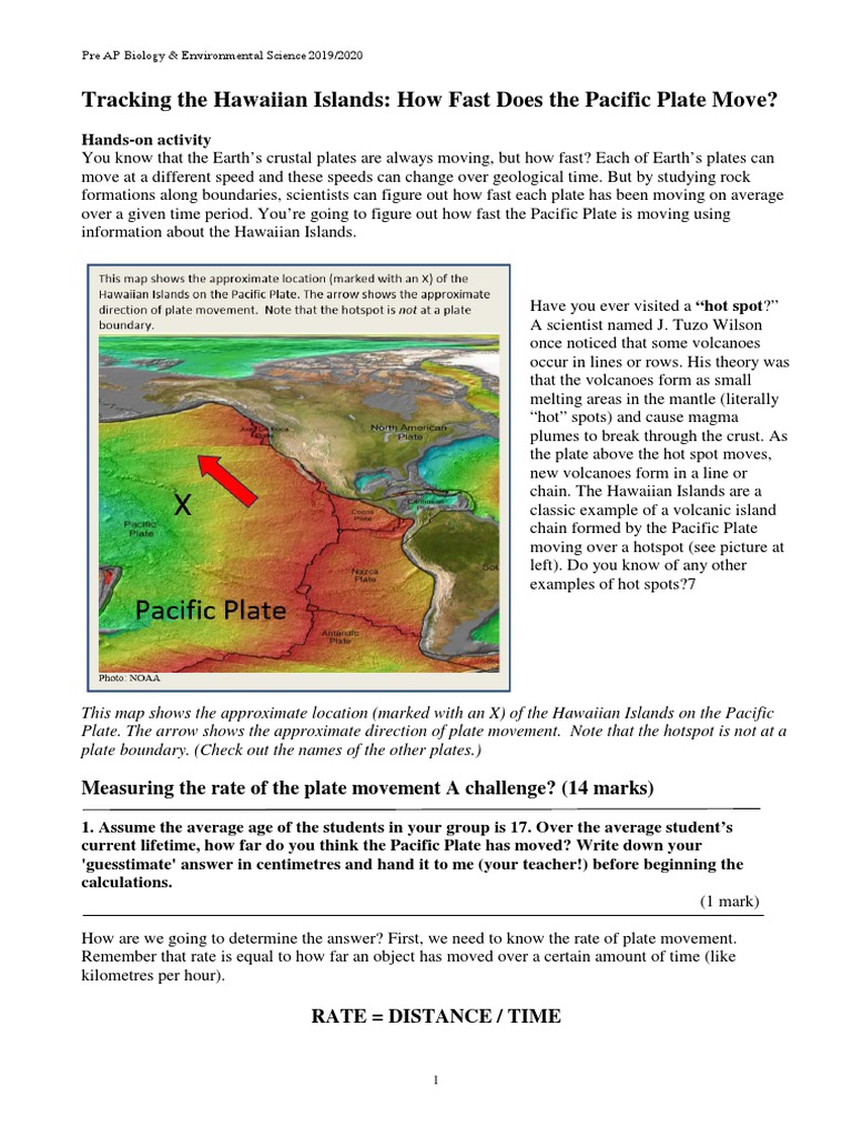 Plate Movement Hawaii | PDF | Plate Tectonics | Global Natural Environment