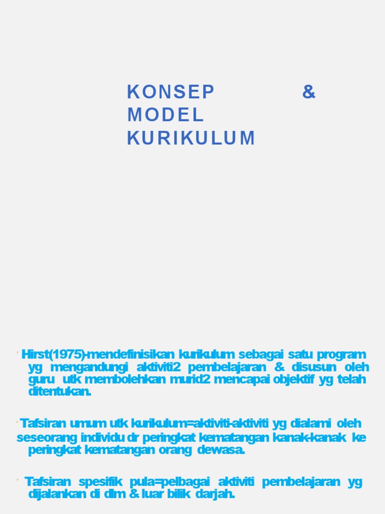Model Kurikulum | PDF