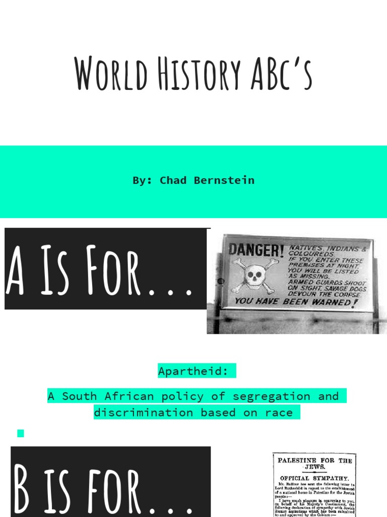 World History Abc'S: By: Chad Bernstein | PDF | Soviet Union | World ...