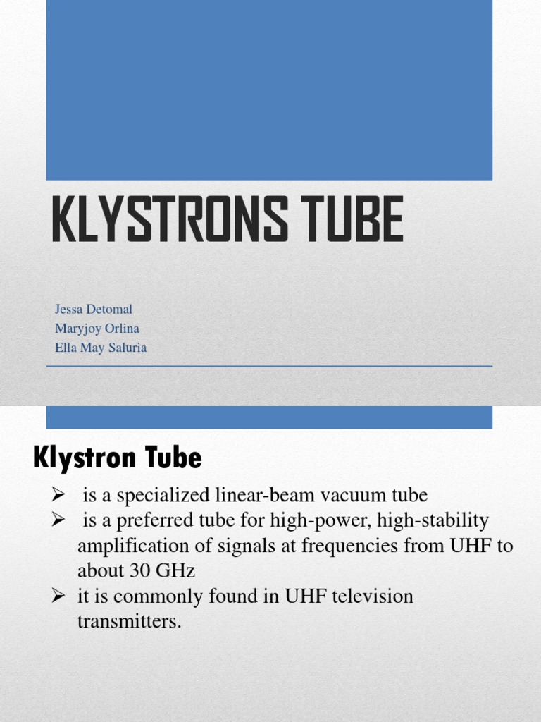 Klystrons Tube: Jessa Detomal Maryjoy Orlina Ella May Saluria | PDF ...