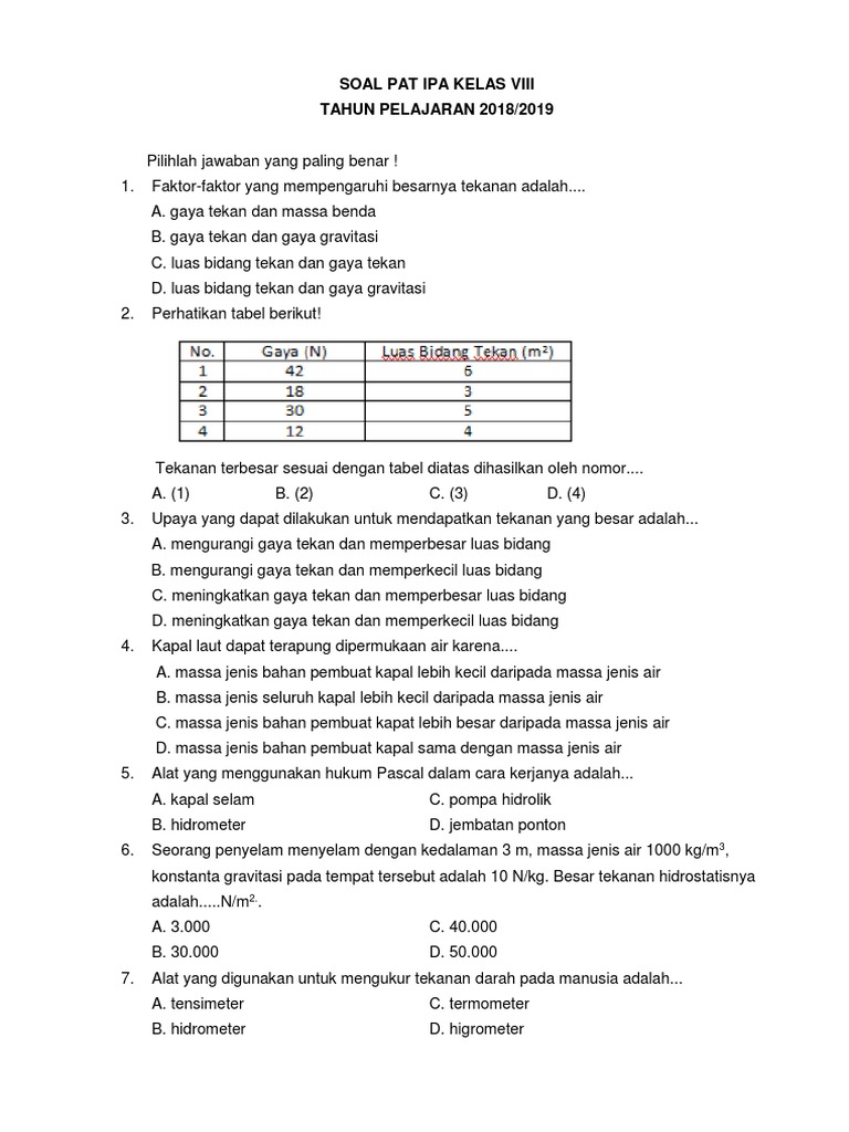 Soal Ipa 8 | PDF | Kajian Bahasa Asing | Seni