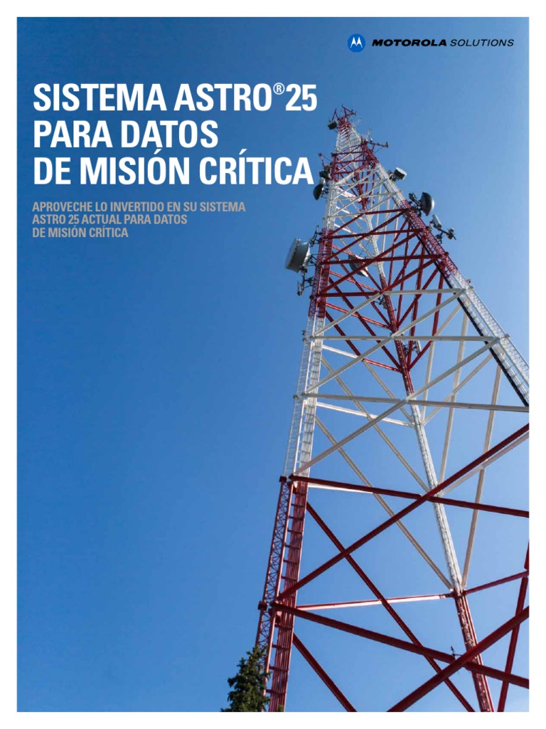 Astro25 System For Mission Critical Data Brochure | PDF | Sistema de ...