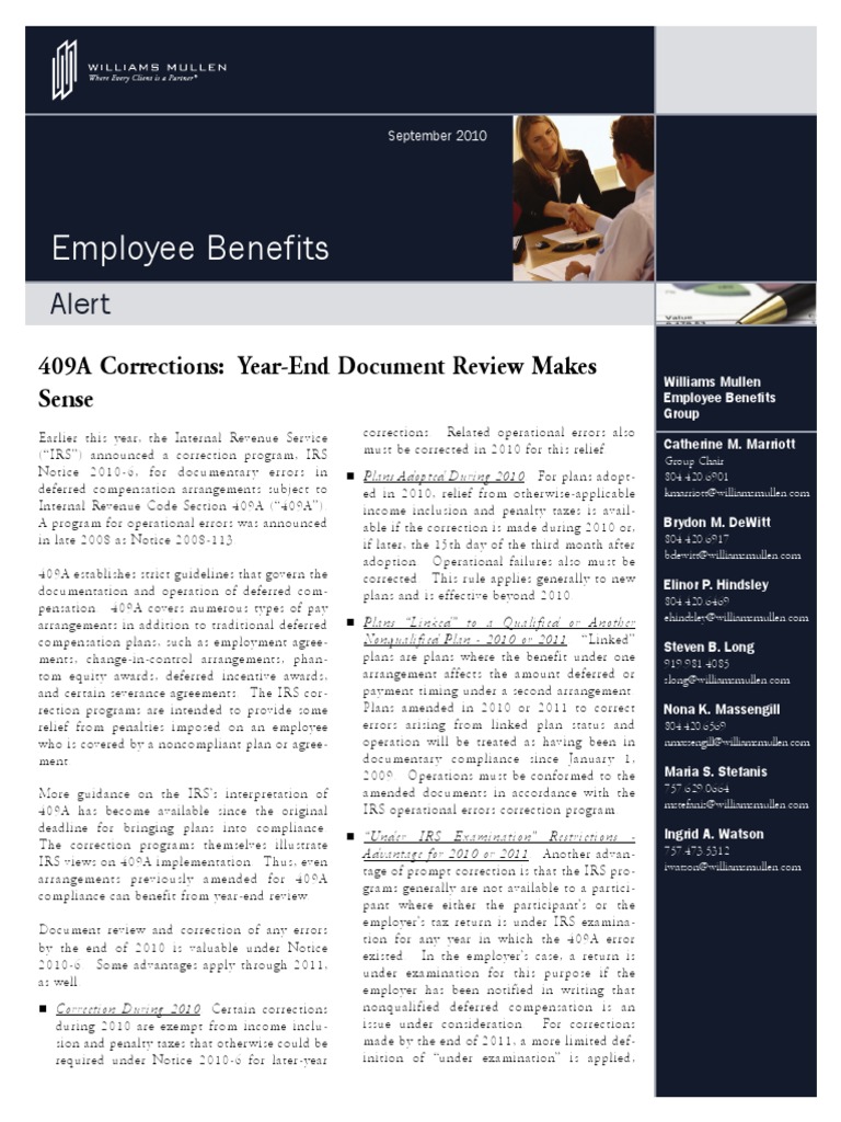 Employee Benefits Marriot | PDF | Internal Revenue Service | Employee ...