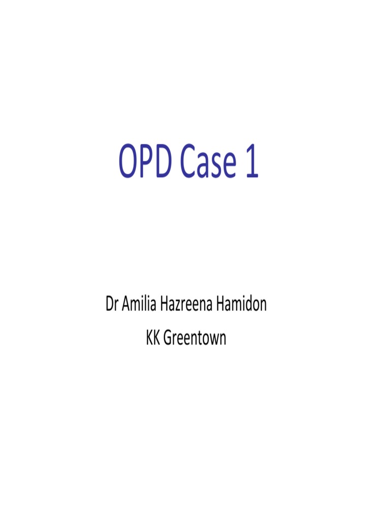 Opd Case | PDF | Bleeding | Medicine