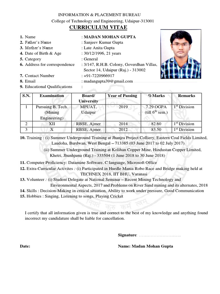 Madan Gupta CV PDF | PDF