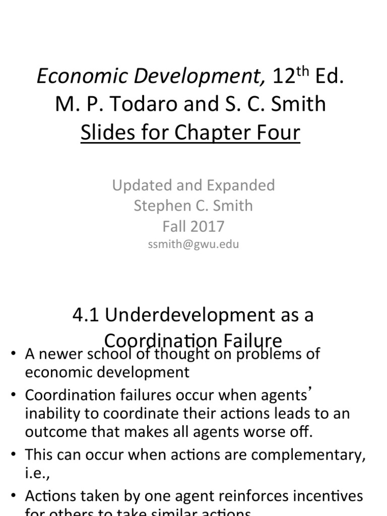 Understanding the Economic Development Concepts of Coordination Failure ...