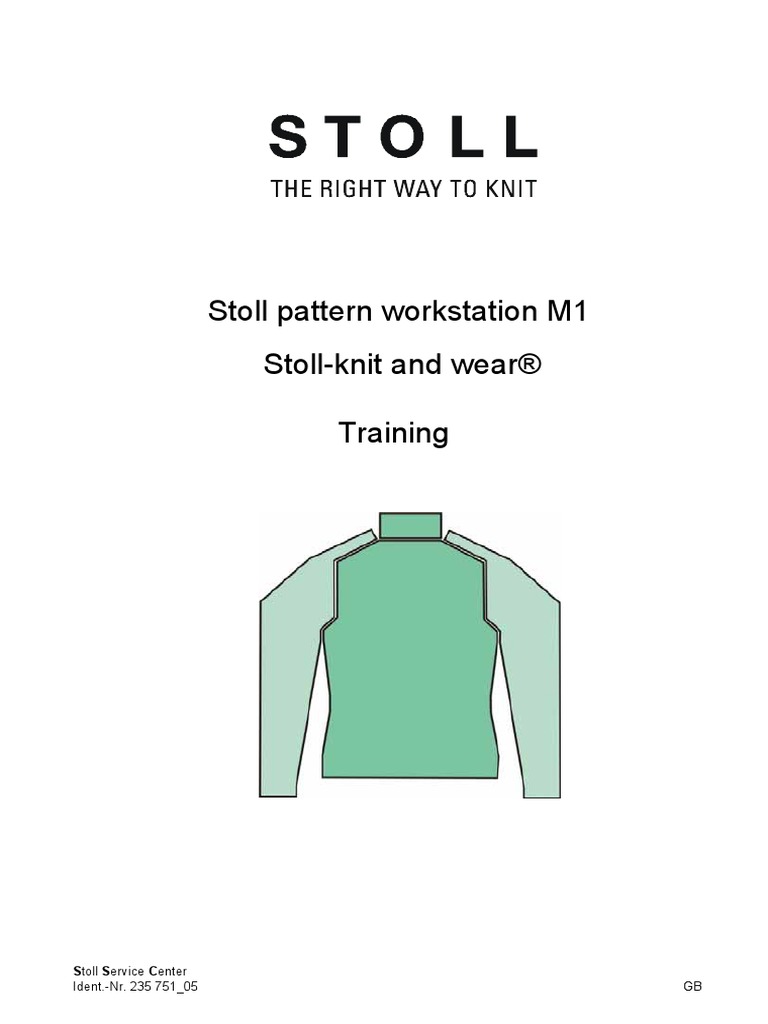 Stoll Pattern Workstation M1 | PDF | Knitting | Gauge (Knitting)