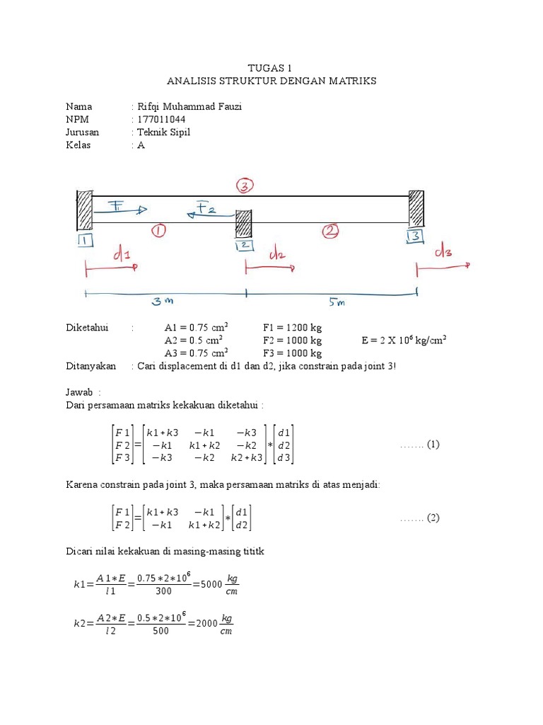 Displacement Matrix | PDF
