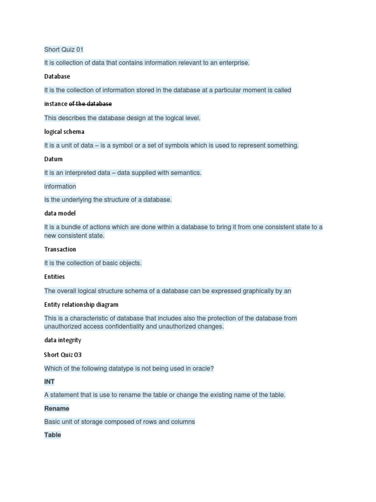 Understanding Database Concepts and SQL Commands Through Practice ...