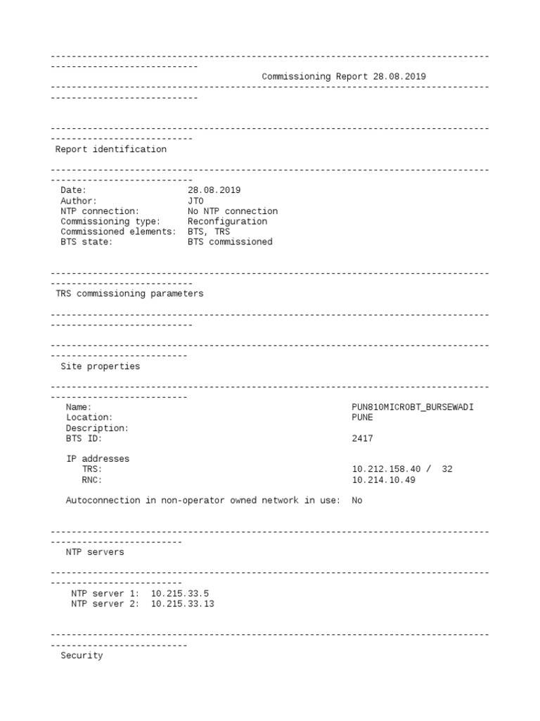 NSN Micronodeb Comm. Report | PDF | High Speed Packet Access | Computer ...