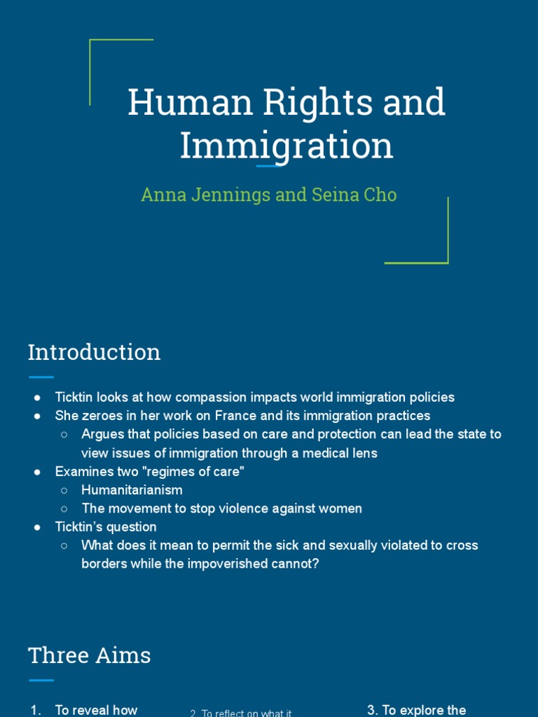 Human Rights and Immigration | PDF | Human Trafficking | Illegal ...