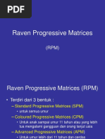 Raven Progressive Matrices RPM (CPM, SPM, APM) | PDF