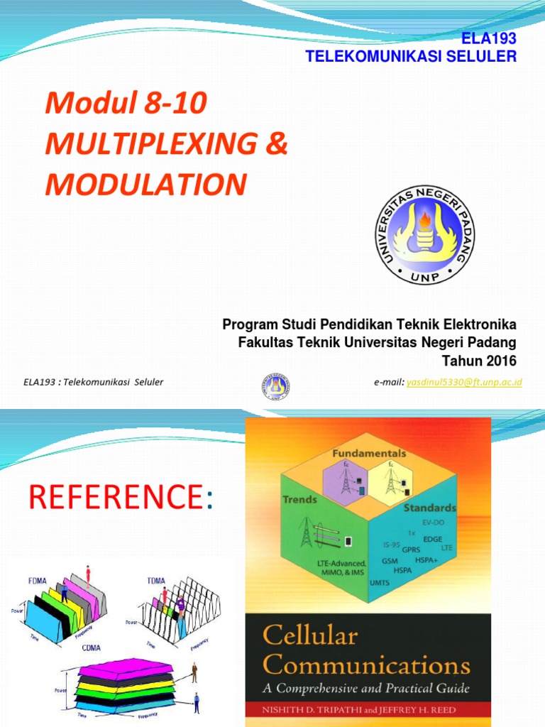 Modul 8-10 ELA193 - Multiplexing&Modulation | PDF | Modulation | Channel Access Method