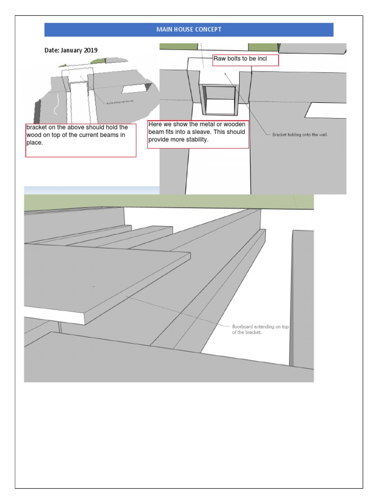 Proposed Design Concept for Reinforcing the Support Beams of the Main ...