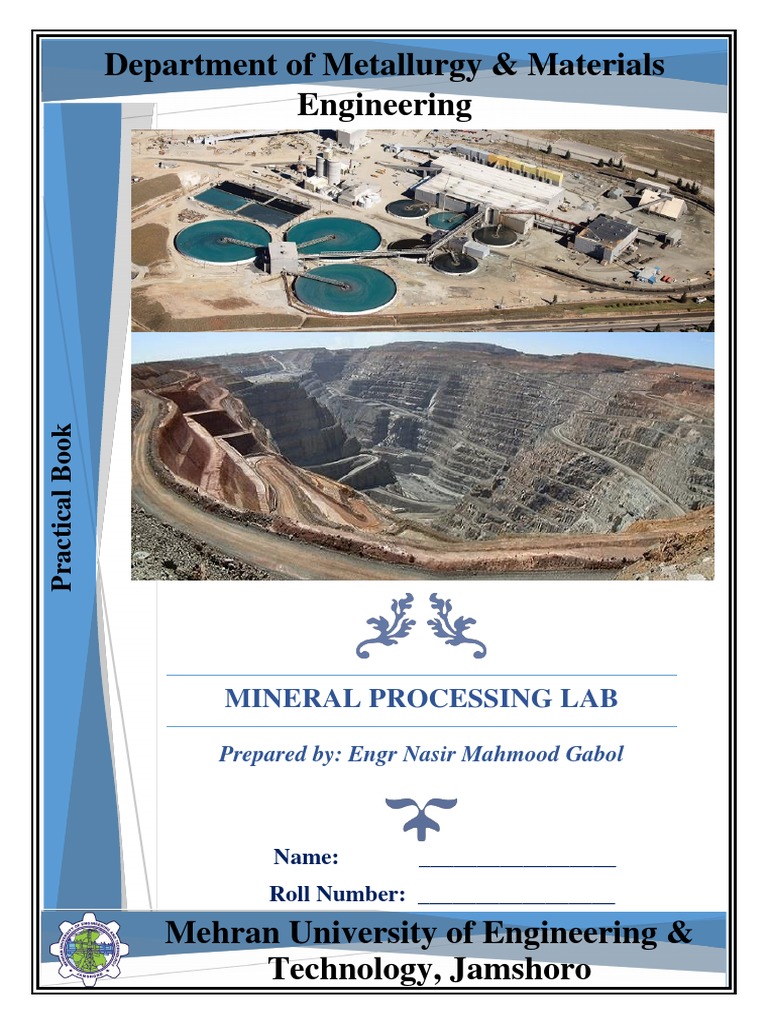 Mineral Processing Lab Guide | PDF | Minerals | Chemistry
