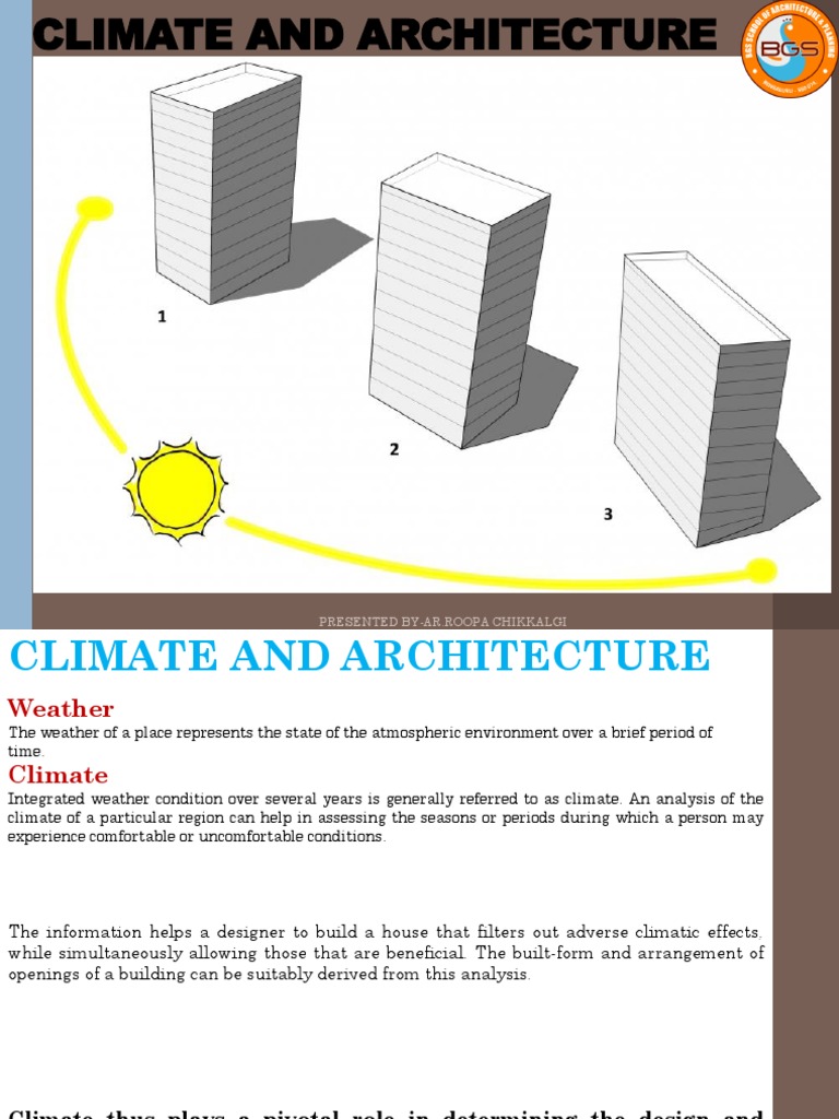 Climate and Architecture | PDF | Humidity | Rain