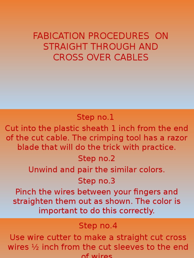 Cable Fabrication | PDF