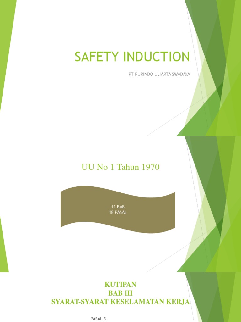 Safety Induction | PDF