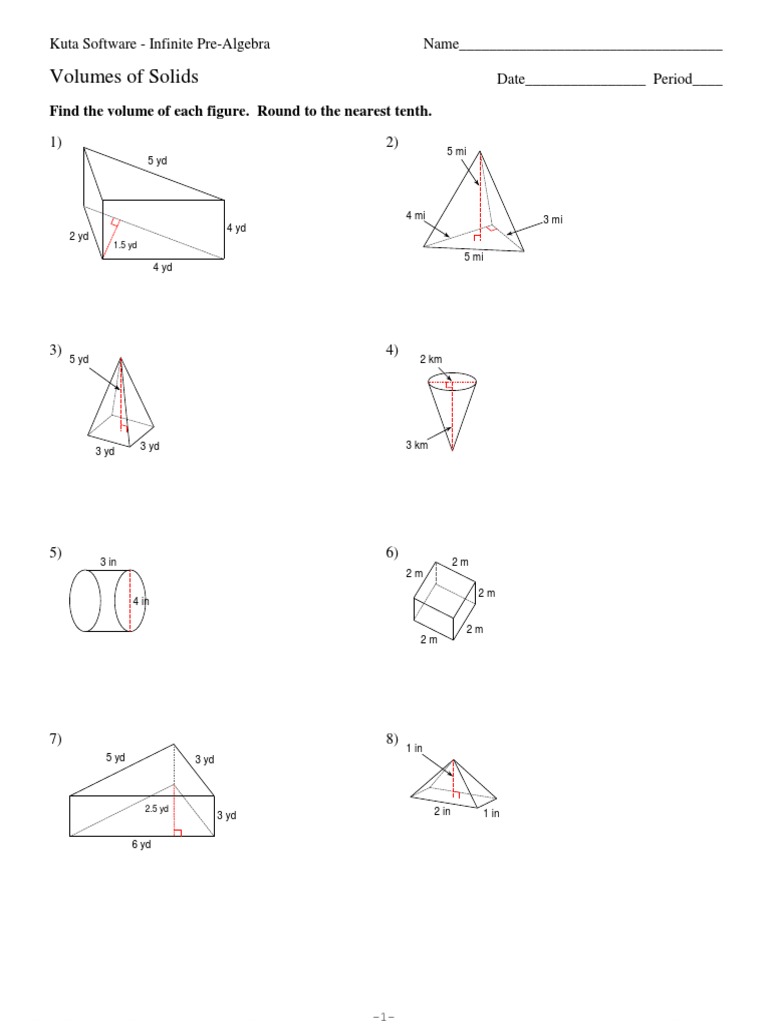 Volumes of Solids PDF | PDF | Volume | Geometry
