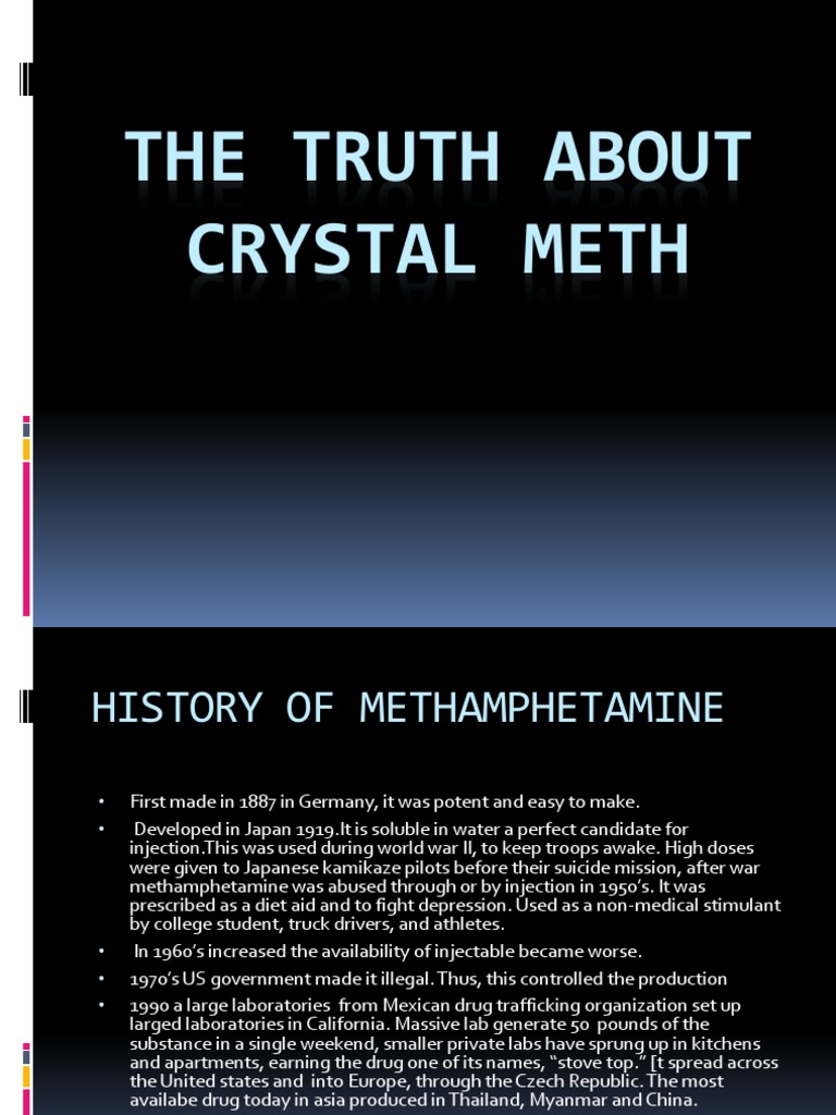 History and Dangers of Crystal Meth | PDF | Methamphetamine | Stimulant